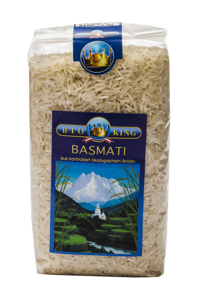 BioKing Echter Indischer Bio Basmati-Reis Geschält, 500g-1000g | All24