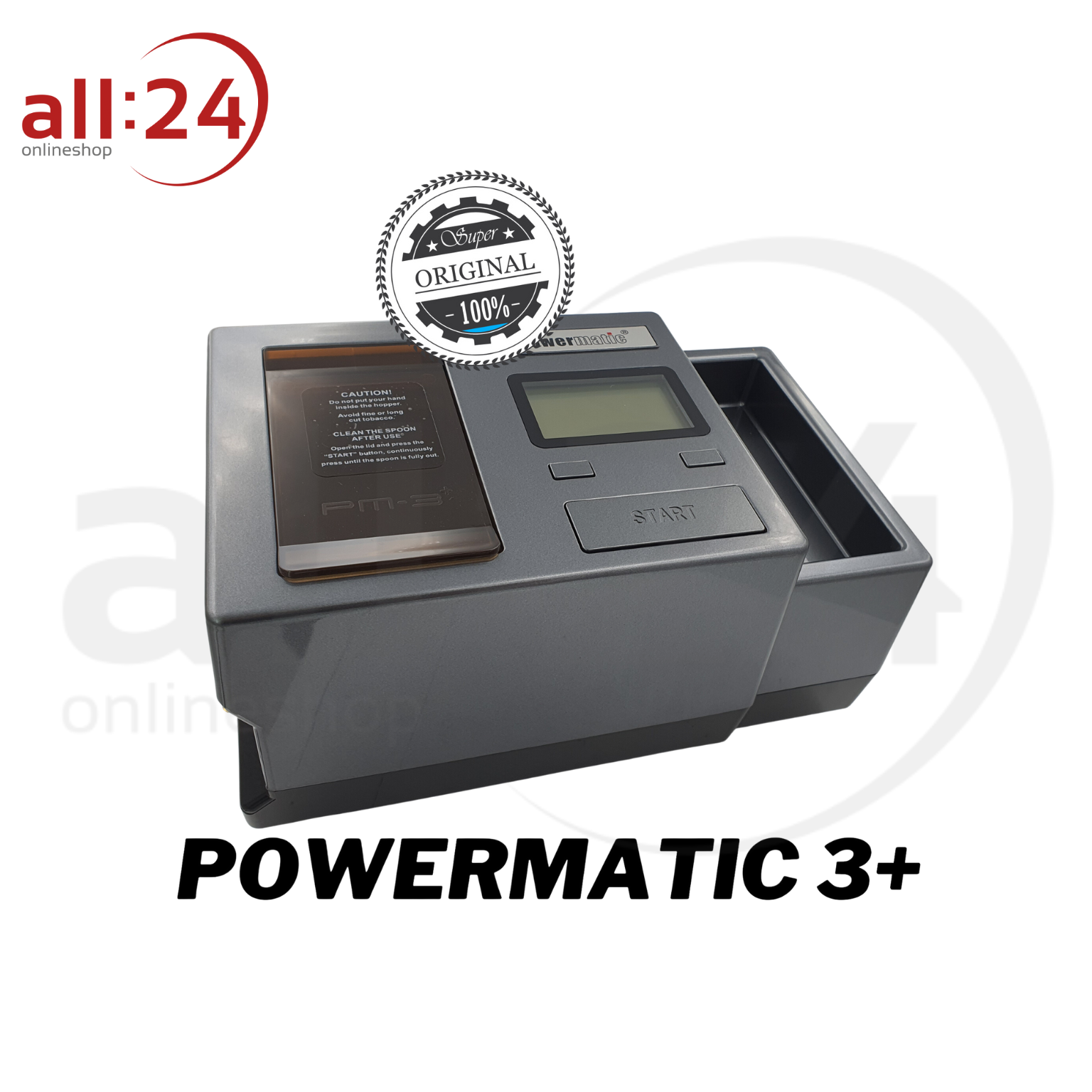 Powermatic 3 + Plus Schwarz elektrische Stopfmaschine | All24